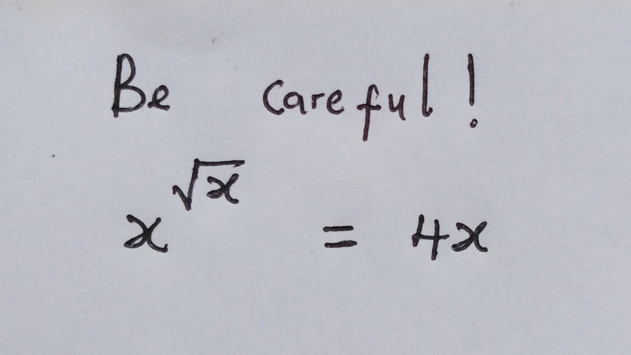 Interesting exponential equation | can you solve ? - YouTube