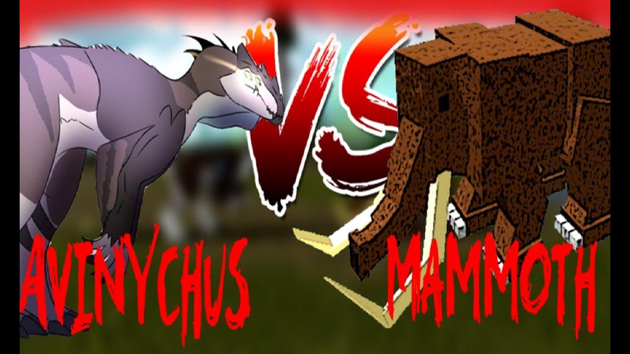 Roblox Dinosaur Simulator - Avinychus VS Mammoth - YouTube