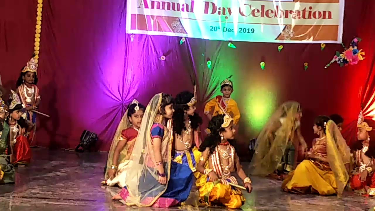 Mukunda Mukunda dance step by UKG children JSS school mysore - YouTube