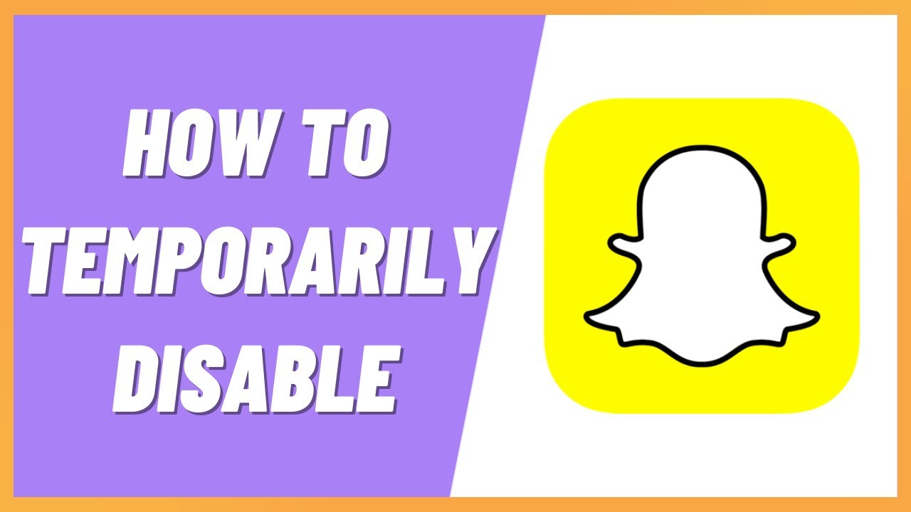 How to Temporarily Disable Snapchat - YouTube