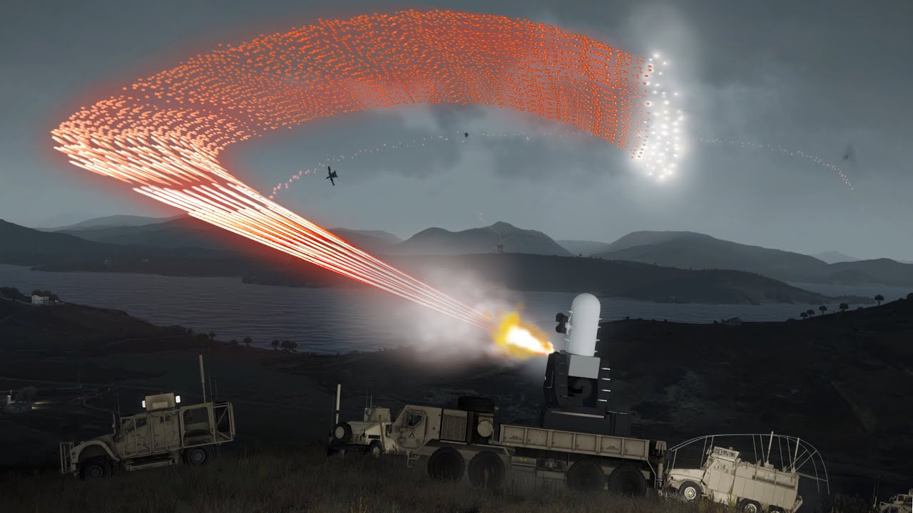 4.500 Rounds per Minute firing at A-10 Warthog - GAU-8 Avenger - CRAM ...