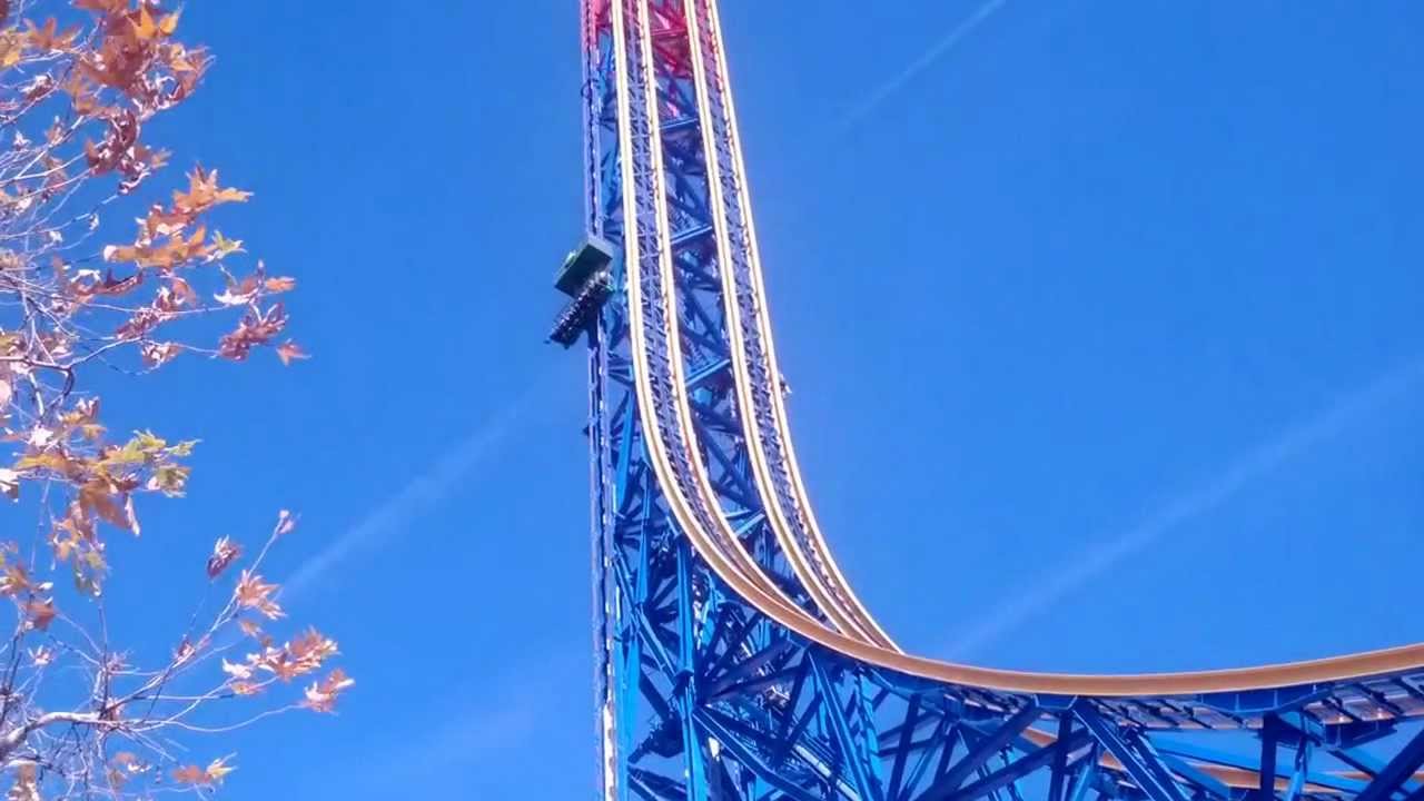 LEX LUTHOR Drop of Doom Six Flags Magic Mountain Los Angeles California ...
