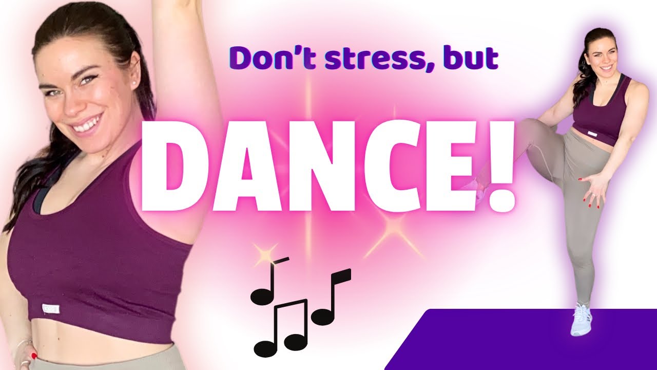 15 MIN HAPPY DANCE CARDIO WORKOUT for Stress Relief | No Jumping ...