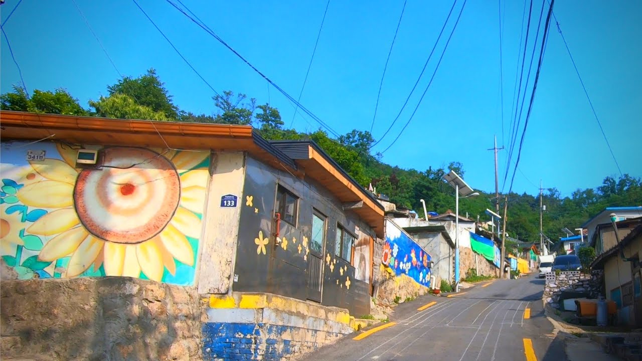 [4K]개미마을Seoul Mural Village Walking tour, Ant Village ソウル壁画村 - YouTube