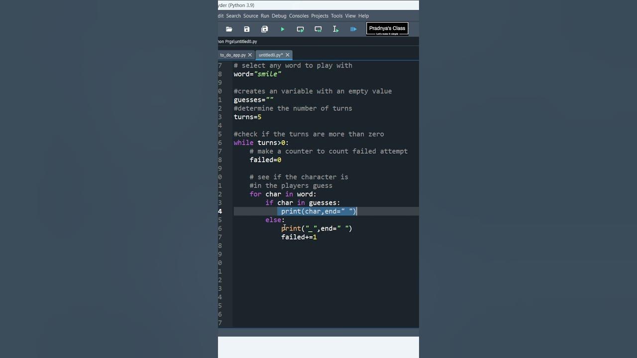 Hangman Game In Python 🚀 Mini Python Project Pythonprojects Python Pythonforbeginners Youtube