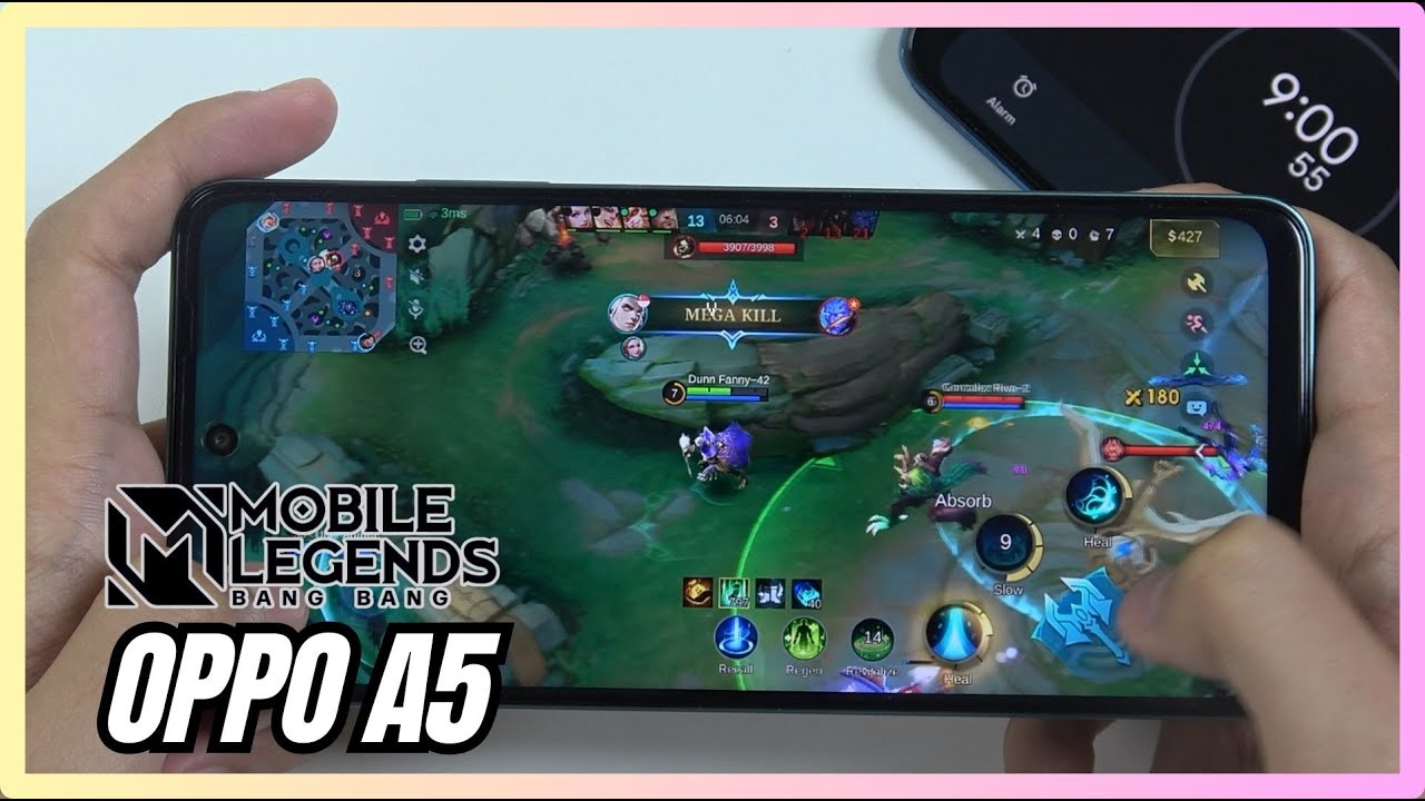 Oppo A5 Mobile Legends Gaming test MLBB | Dimensity 6300, 90Hz Display ...