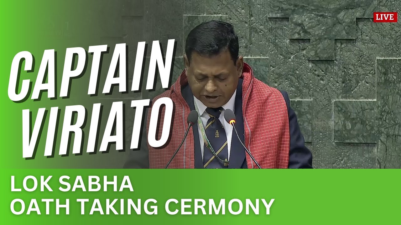 Captain Viriato Fernandes Lok Sabha Oath Taking Ceremony - YouTube