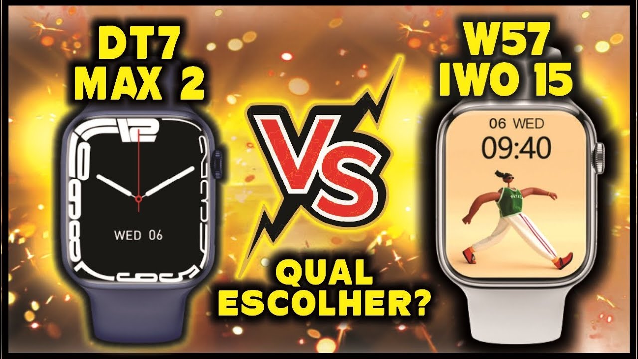 COMPARATIVO: Smartwatch DT7 MAX 2 vs IWO W57 - Qual Vale Mais a Pena ...