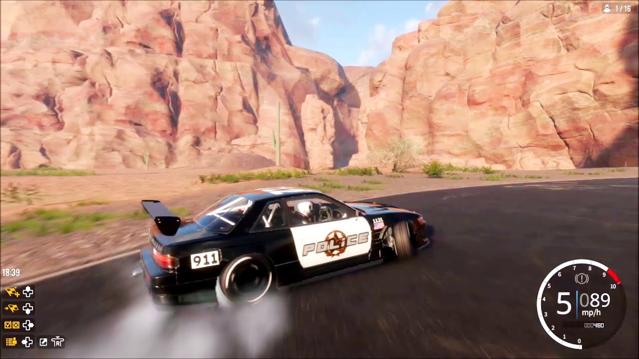 Jump Drift 720° at Red Rock in Police S13! - YouTube