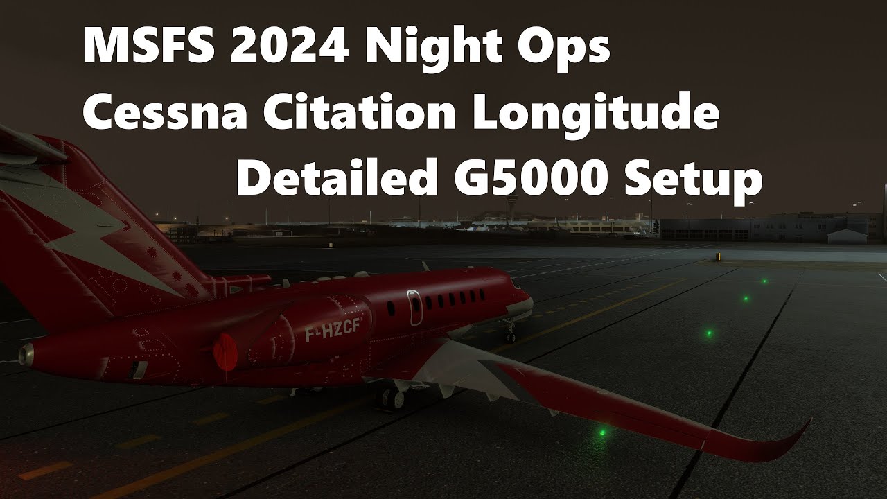 MSFS 2024 Career | Charter VIP Citation Longitude Detailed G5000 Setup ...