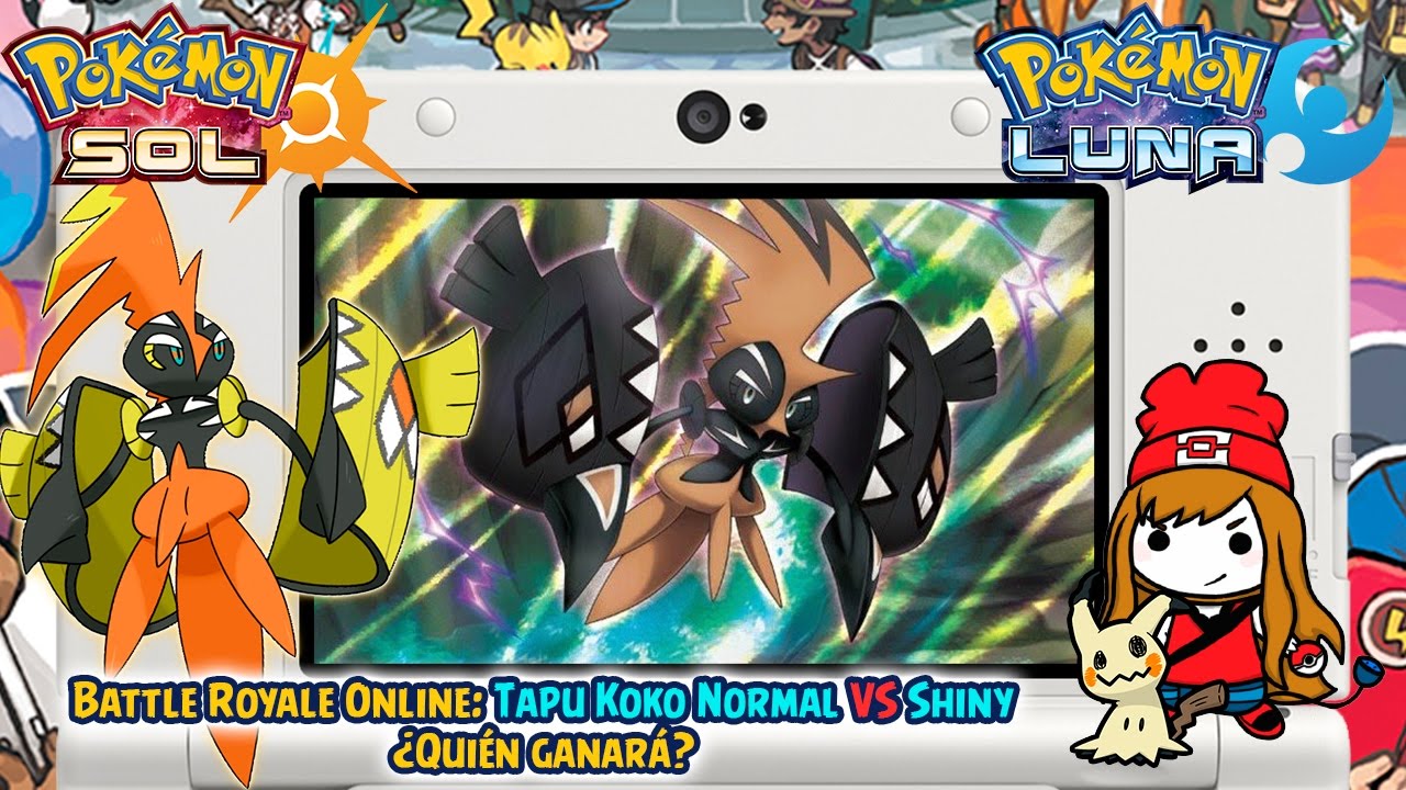 Battle Royale Online: Tapu Koko Normal vs Shiny... ¿Quién ganará ...