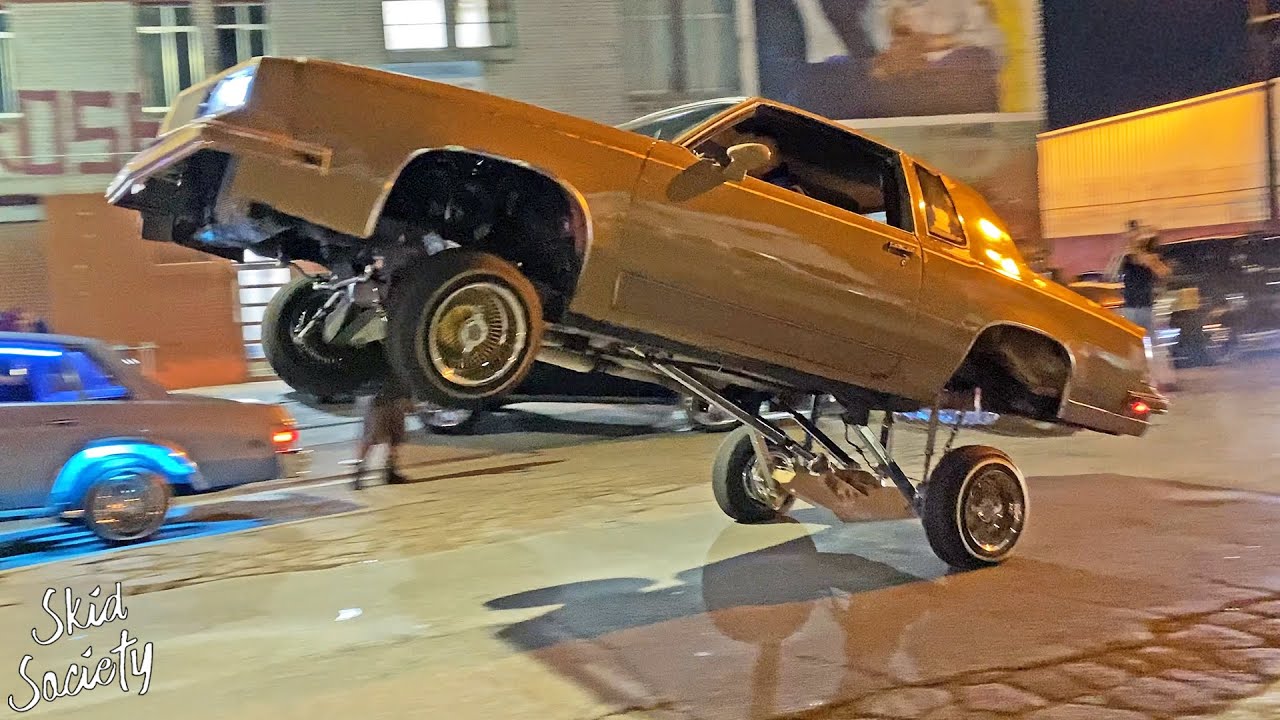 Lowriders Hopping! Cruising Downtown Los Angeles! - YouTube
