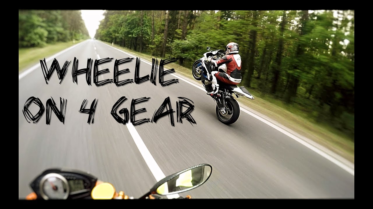 Bmw s1000rr wheelie on 4 gear - YouTube