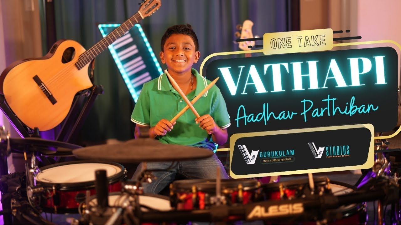 Vathapi Ganapathim by 11-Year-Old Aadhav | One-Take Musical Wonder | V ...