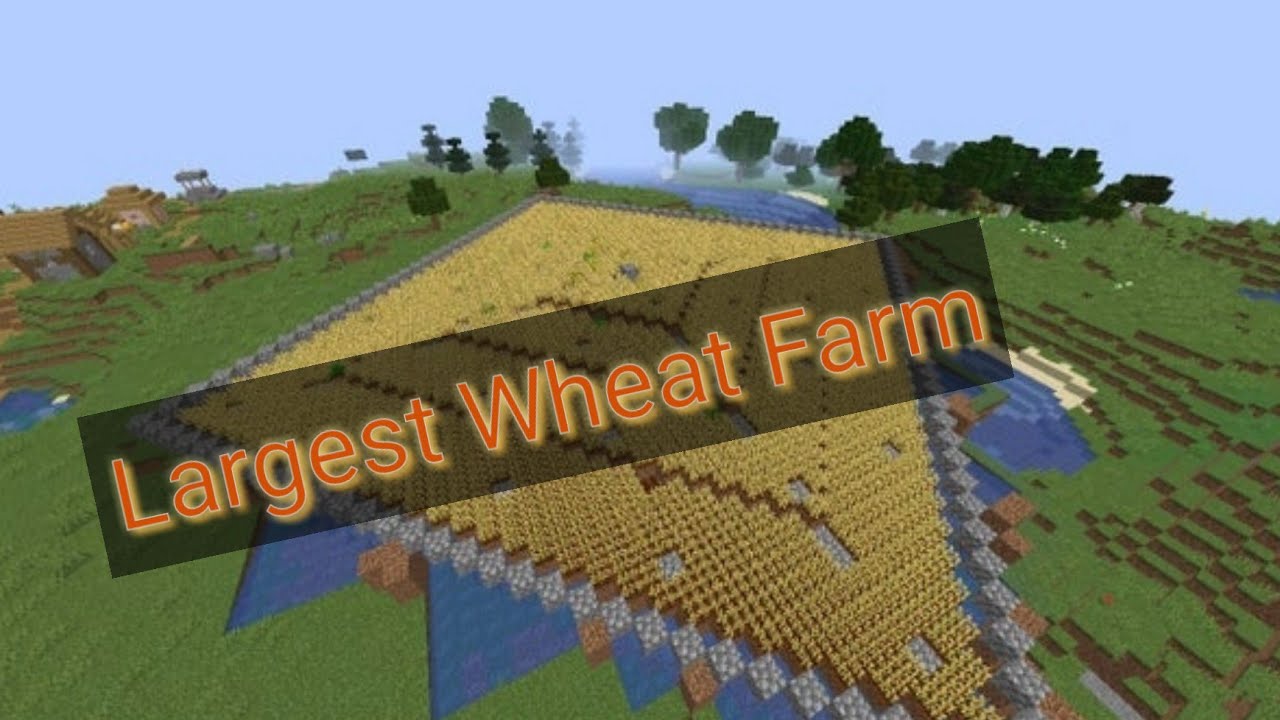Largest farm in Minecraft - YouTube