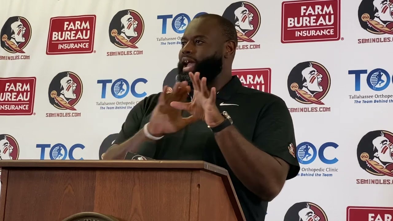 FSU OC Alex Atkins on the struggles of the offensive line, play of ...