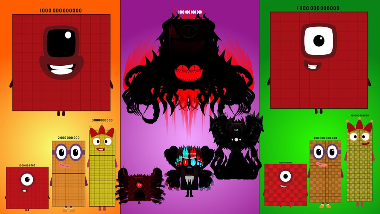 Numberblocks Band Re Take (1.B - 1.T) vs Uncannyblocks Band Different ...