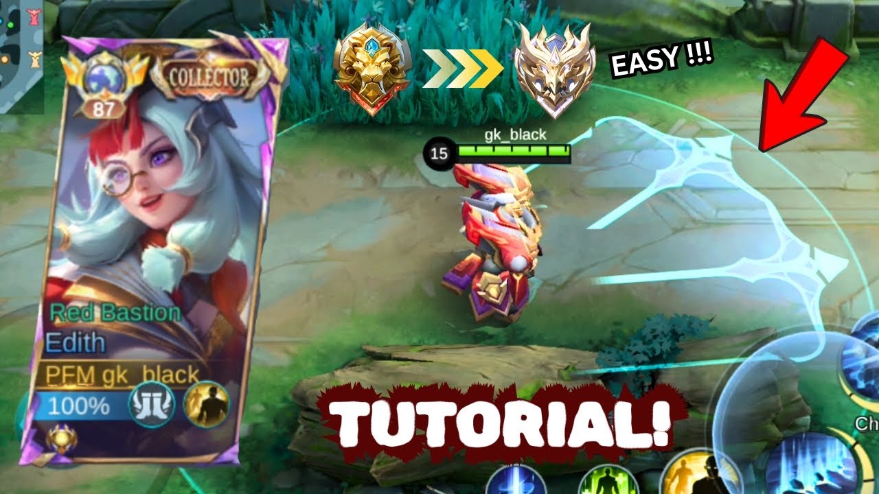 TOP GLOBAL EDITH 70% WINRATE SECRET TRICK FULL TUTORIAL (solo rank auto immortal 💀) - YouTube