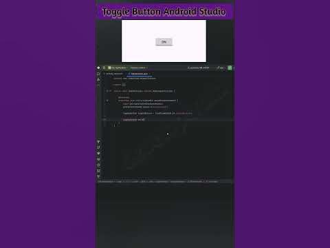 Create a ToggleButton in Android Studio! #shorts #xml #androidstudio #design @developeraid - YouTube