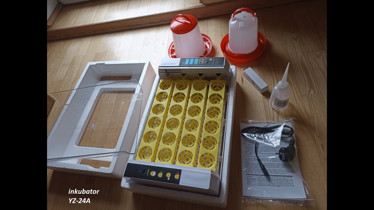 1.Inkubator YZ- 24A, #chiński inkubator #inkubator na 24 jajka # ...