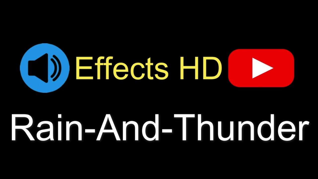 Rain And Thunder || sound effects for youtube videos - YouTube