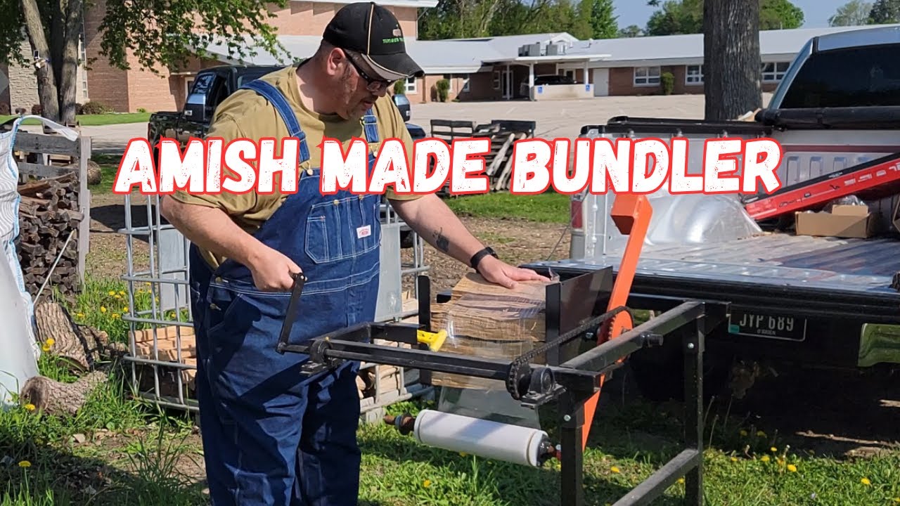 The BEST (for me) firewood bundler on the market Amish Made manual ...