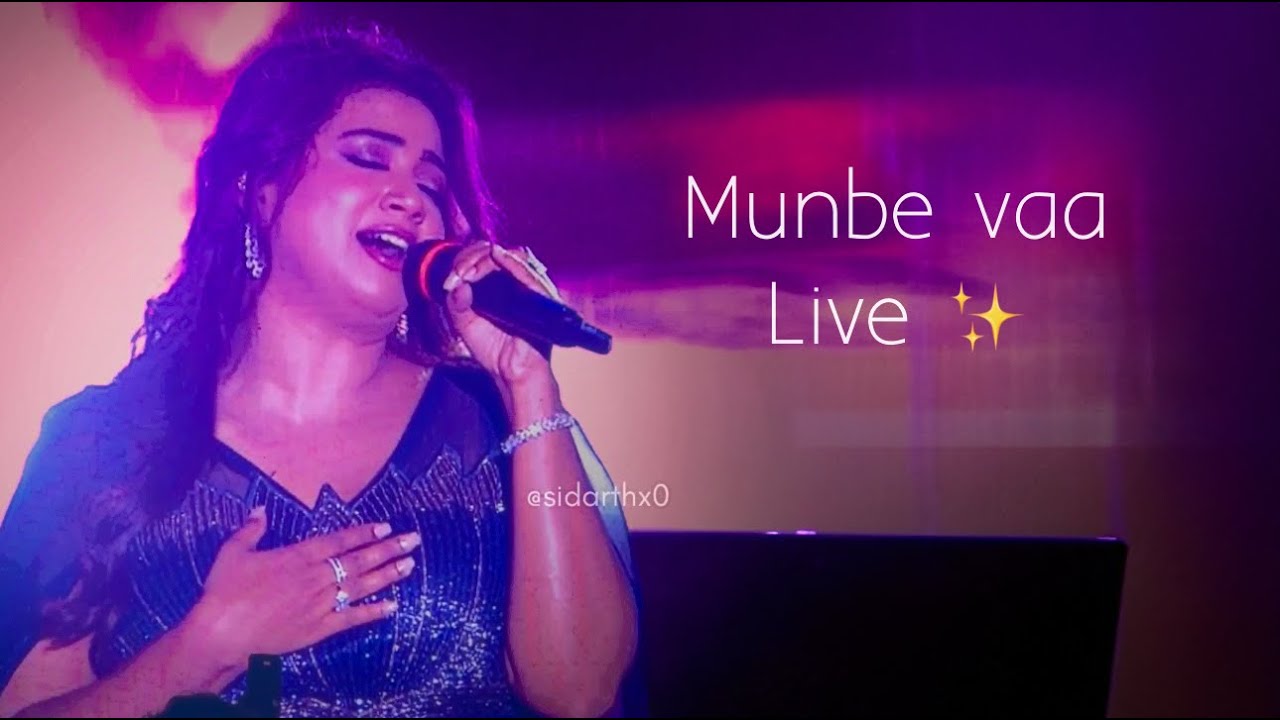 Munbe Vaa | Shreya Ghoshal Live | All hearts Tour | Chennai # ...
