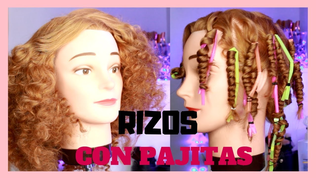 RIZO AFRO CON PAJITAS SIN CALOR 🎀 sandranewlook - YouTube