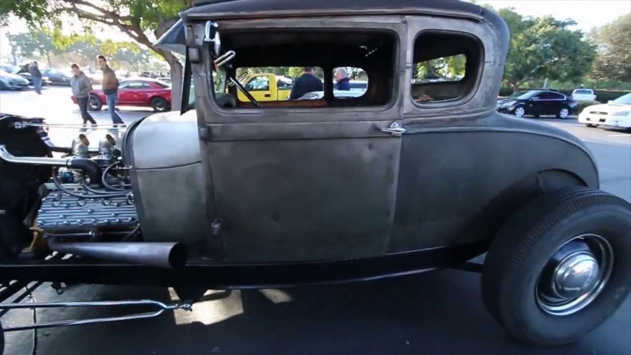 Ford Rat Rod V8 At Cars and Coffee - YouTube