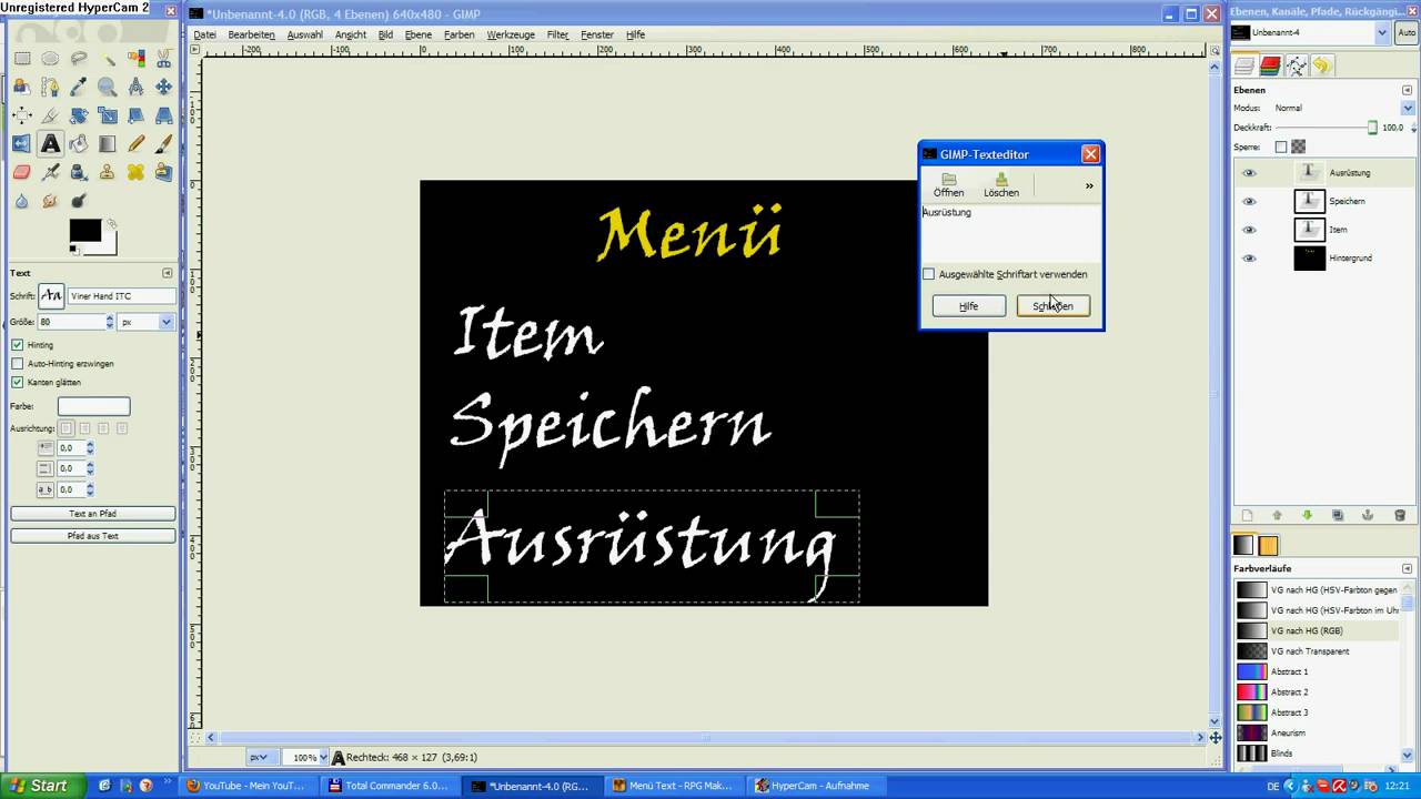RMXP-Eigenes Menü erstellen mit Gimp -01- [HD] - YouTube