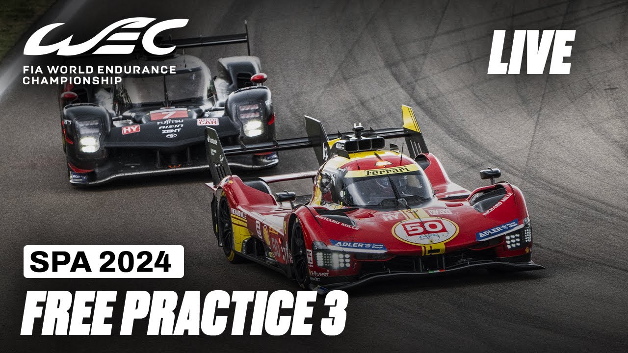 LIVE Free Practice 3 (English) I 2024 TotalEnergies 6 Hours of Spa I ...