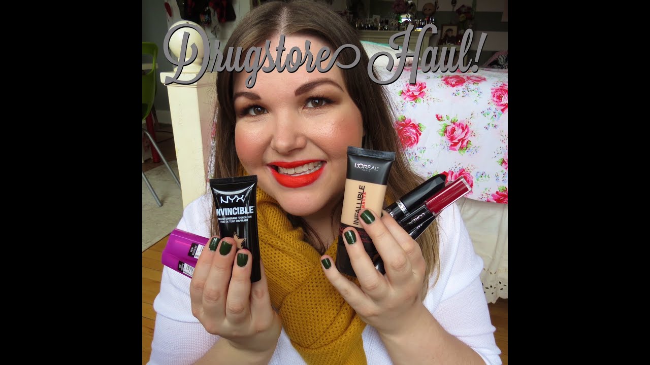 Drugstore Haul! Lots of New Products w/Swatches - YouTube