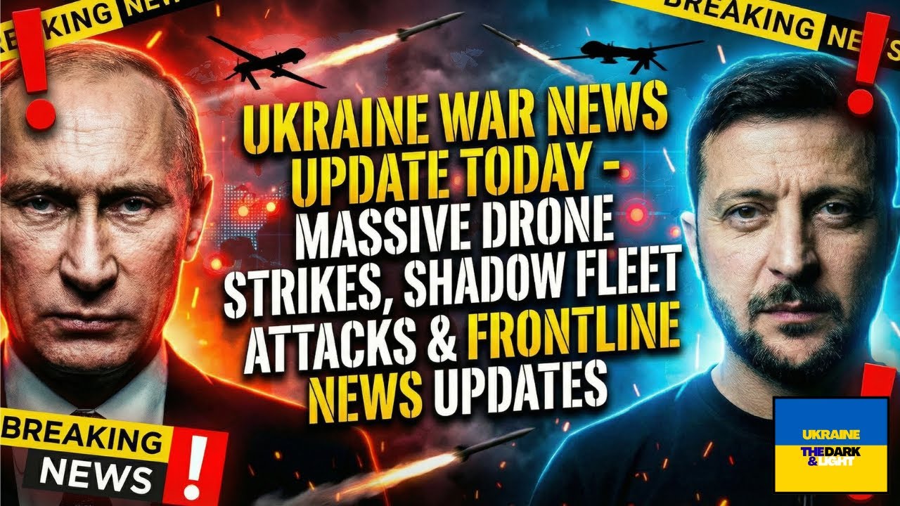 Ukraine War News Update Today - Massive Drone Strikes, Shadow Fleet ...