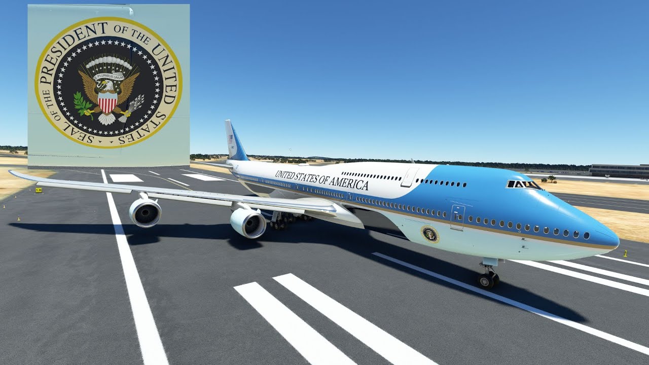 MSFS2020 BOEING 747-8 AIR FORCE ONE Livery Showcase 4K - YouTube