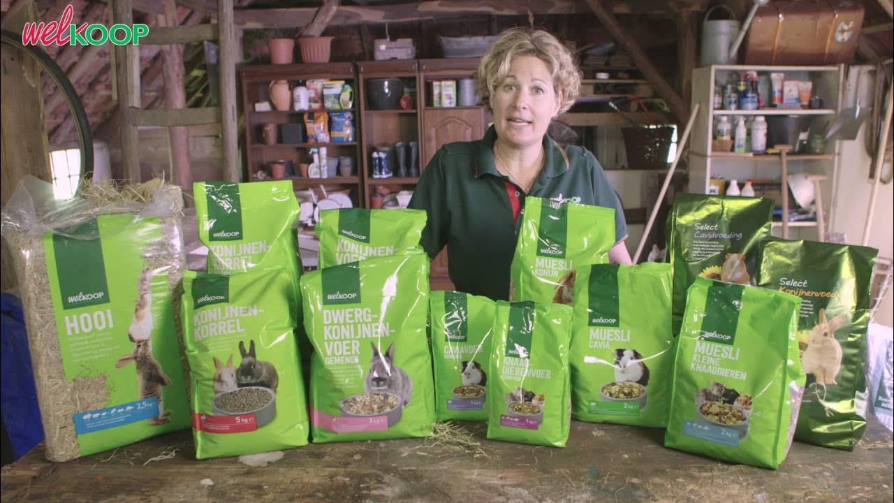 Konijn- en knaagdiervoer van Welkoop - YouTube