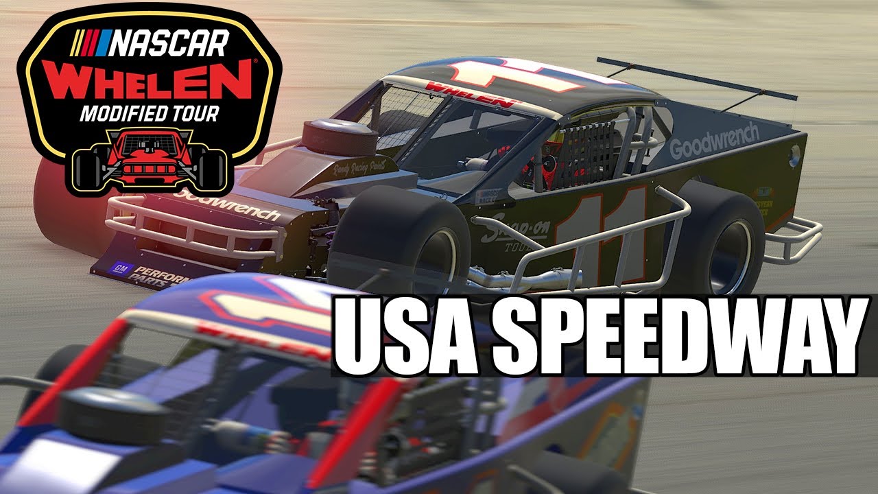 NASCAR SK Modified Series - USA Speedway - iRacing - YouTube