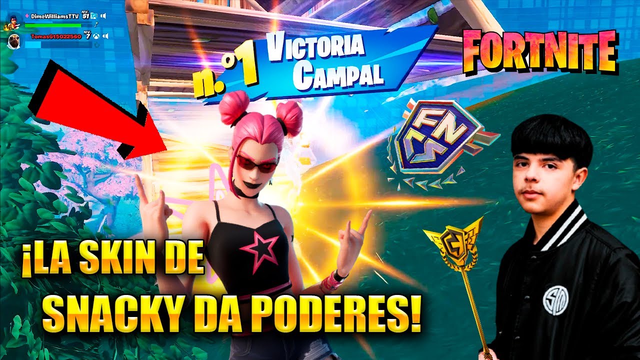 ¡LA SKIN DE SNACKY DA PODERES EN FORTNITE! 😮🏆 - YouTube