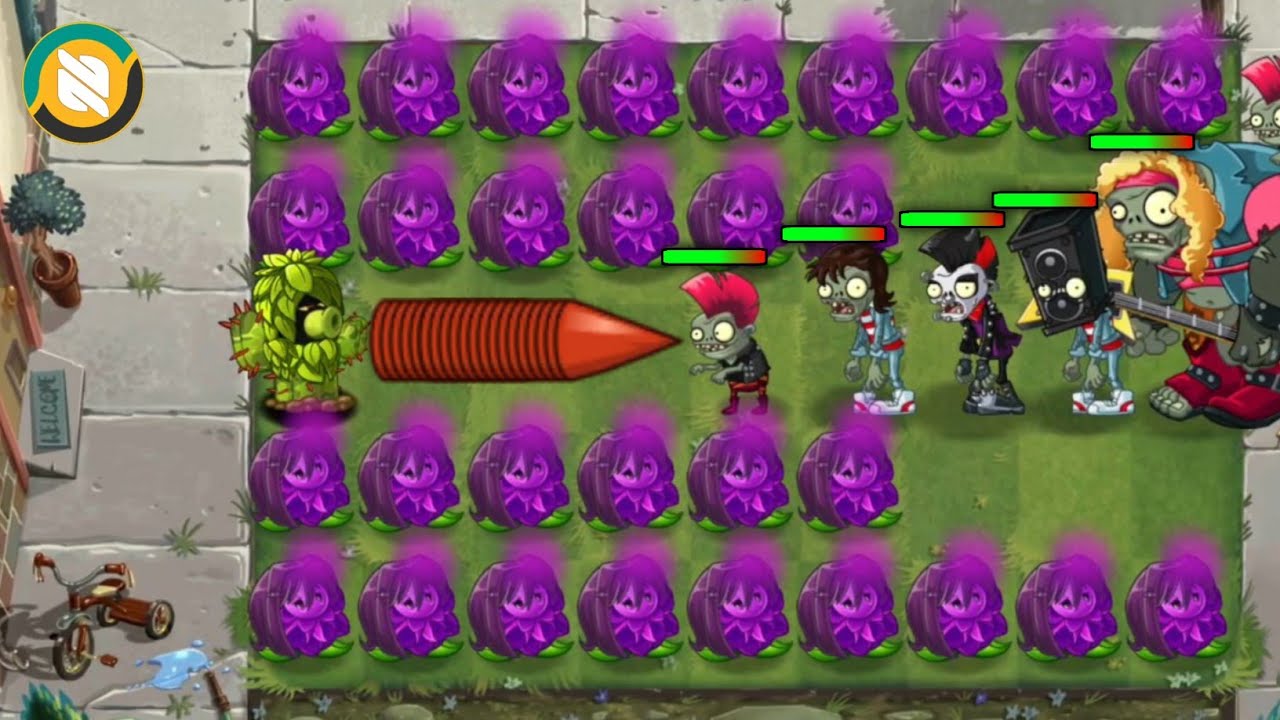 Pvz 2 Multiple Plants Vs Team Neon Mixtape !! Plants Vs Zombies 2 - YouTube