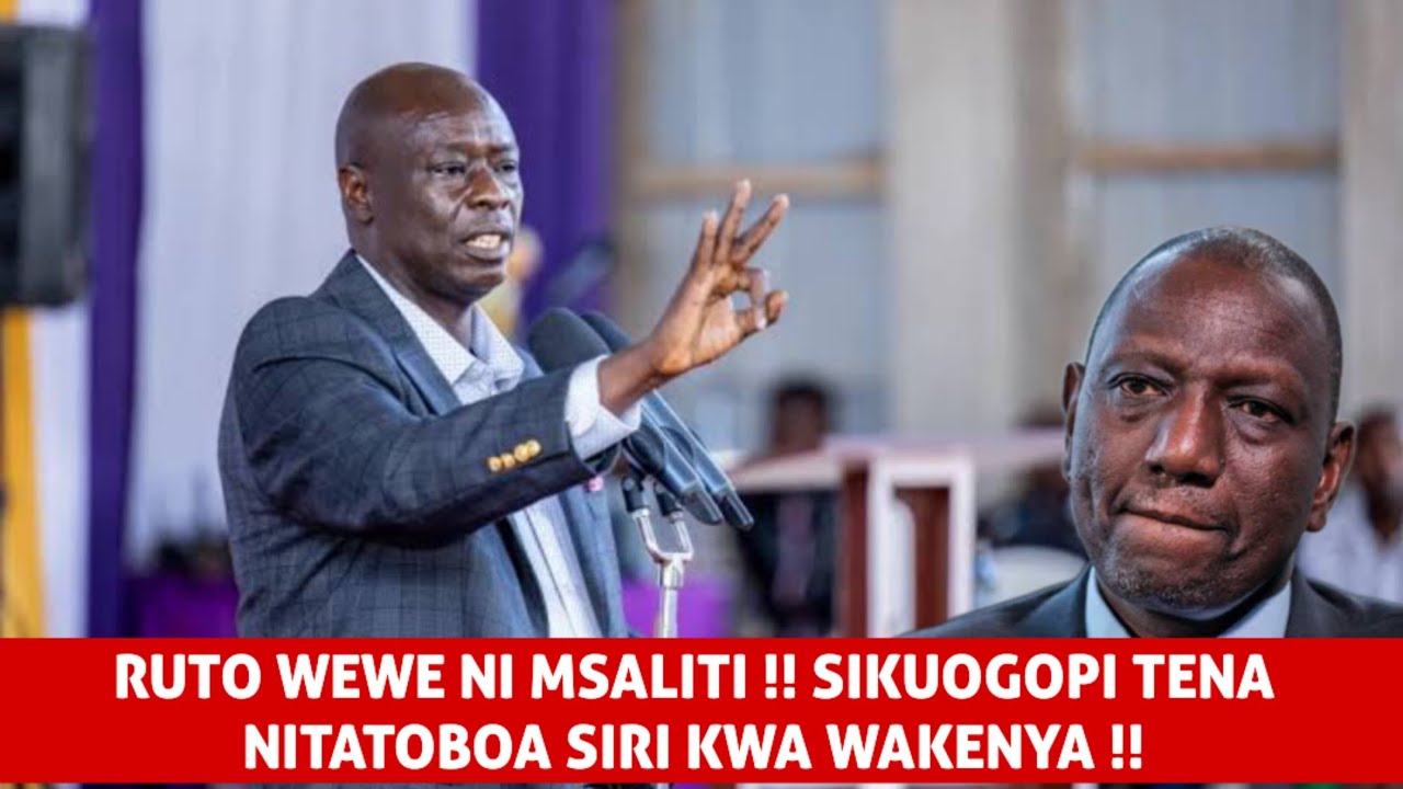 RUTO WEWE NI MSALITI !! SIKUOGOPI TENA GACHAGUA LECTURES PRESIDENT RUTO ...