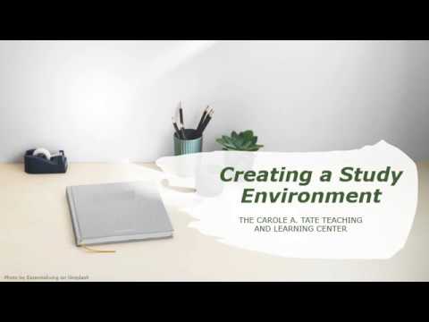 Creating a Study Environment at Home - YouTube