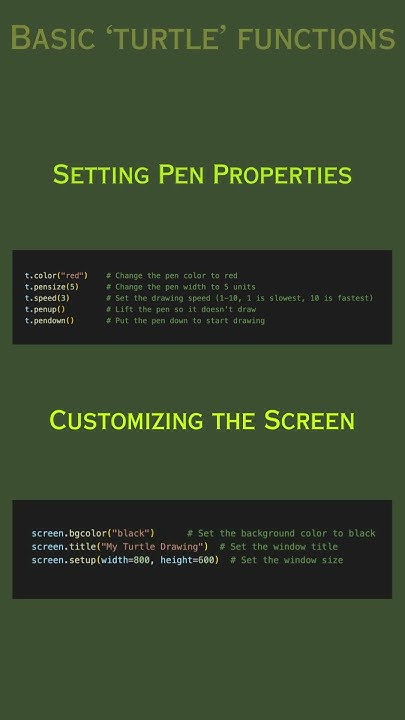 ๐ Master Python With Turtle Graphics ๐ข ๐ Python Turtlegraphics Coding Techlearning Shorts 8681