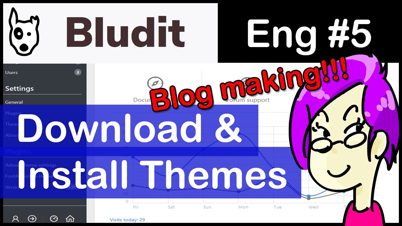 【Bludit #5】Flat-file CMS: Download and Install Andy Theme for your Bludit Blog #WebDev #Blog ...