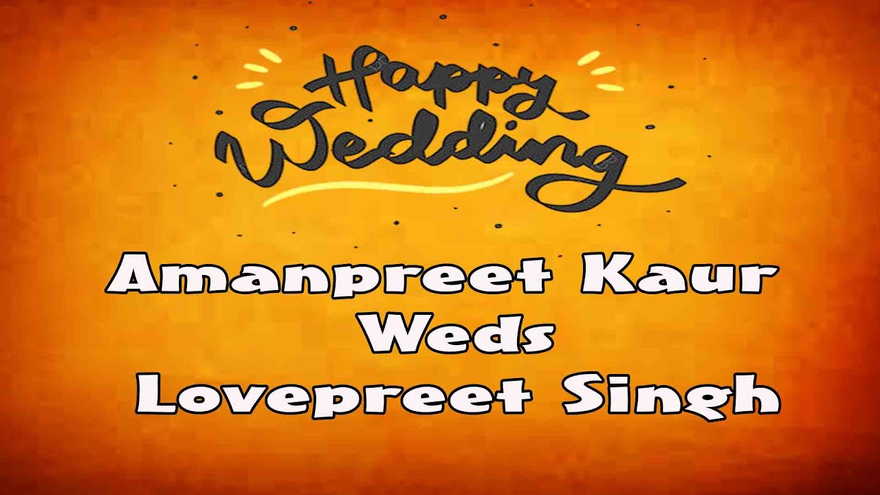 🔴 Wedding Ceremony || Amanpreet Kaur Weds Lovepreet Singh Cheema ...