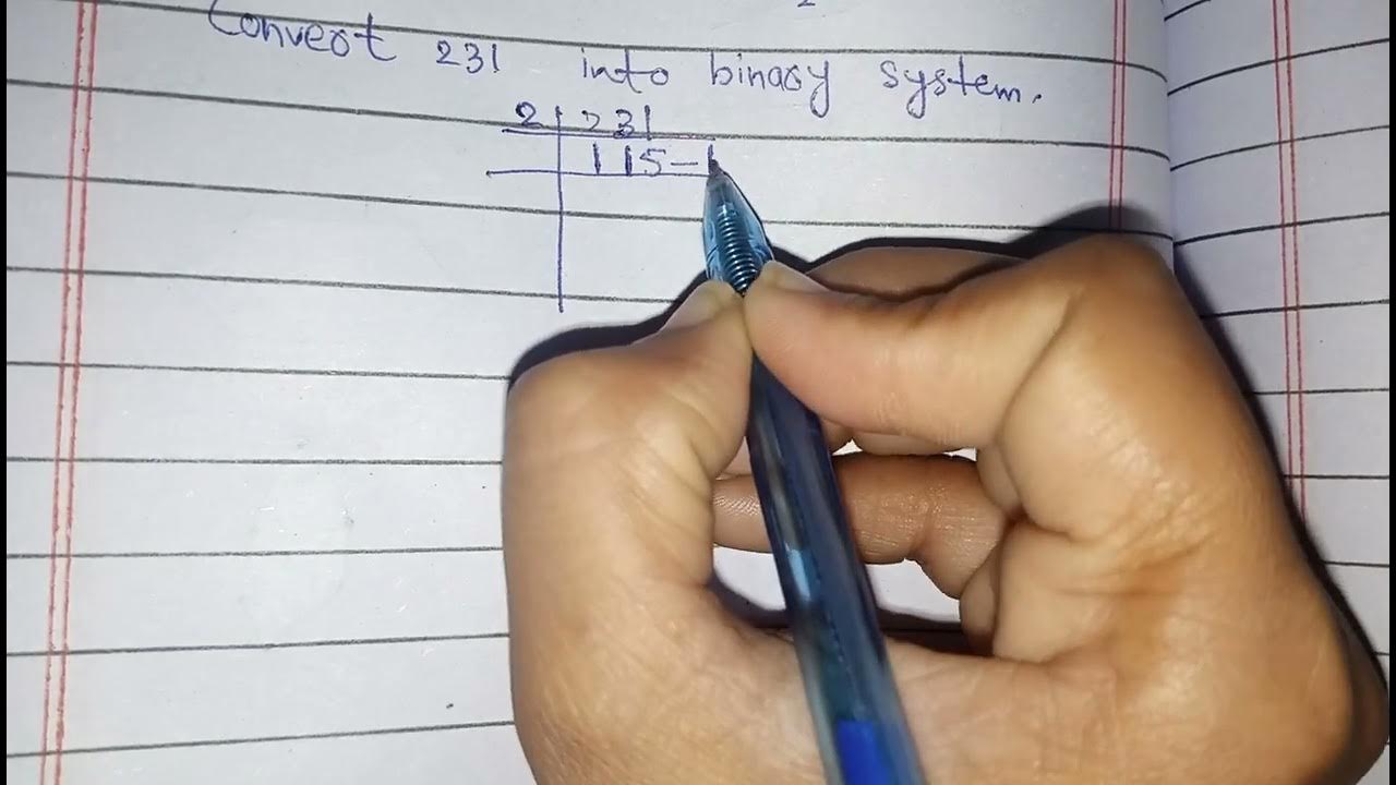 Convert 231 into binary system | decimal to binary conversion in urdu - YouTube