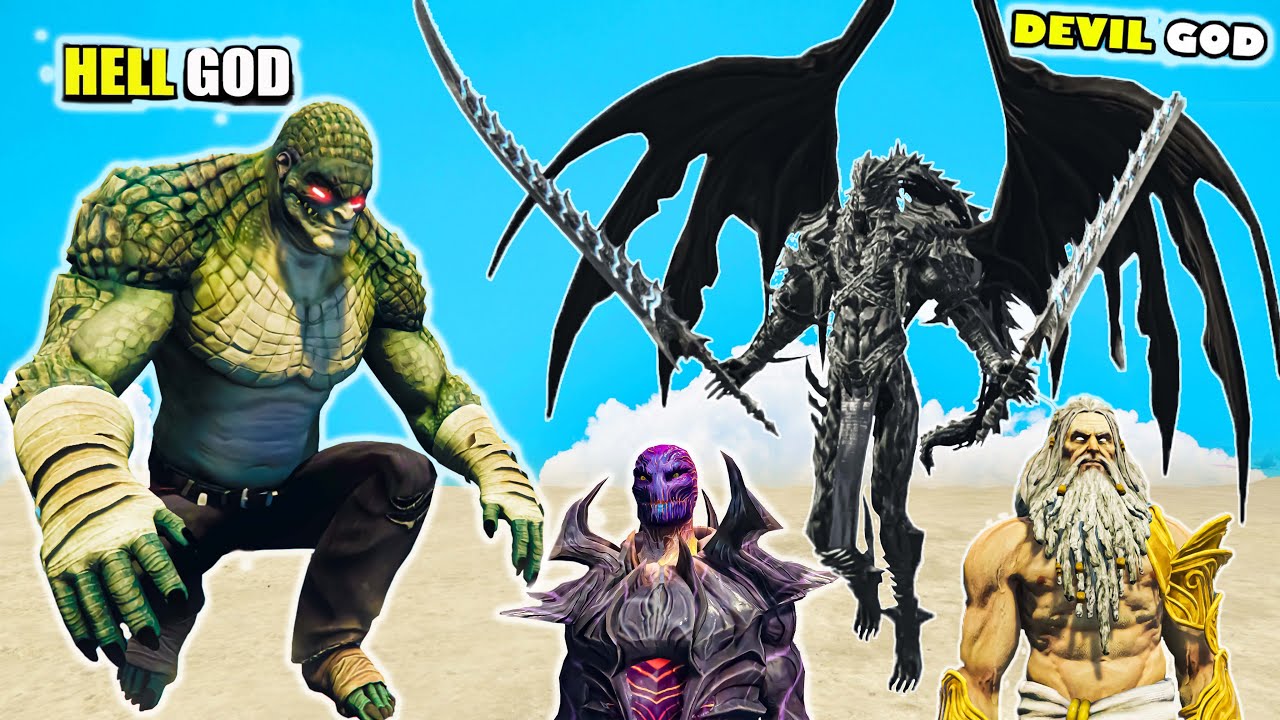 Franklin Found DEMON GOD To HELL GOD vs DEVIL LORD In GTA 5 | SHINCHAN ...