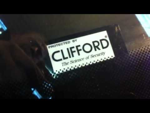 Clifford car alarm flashing window sticker - YouTube