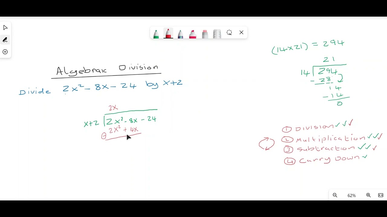 Trick for Algebra Long Division - YouTube