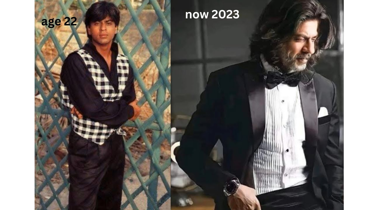 king shahrukh khan at age 22 and now in 2023 age Transformation - YouTube