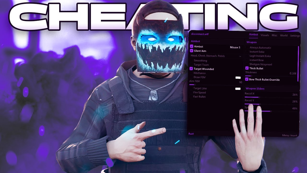 LEGIT CHEATING on 600 POP with RUST CHEATS... - YouTube