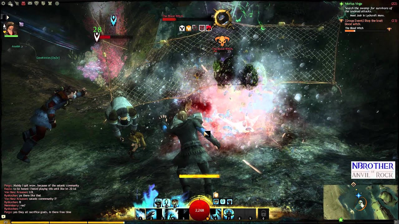 Guild Wars 2 HD | Fighting the Blood Witch Event - YouTube